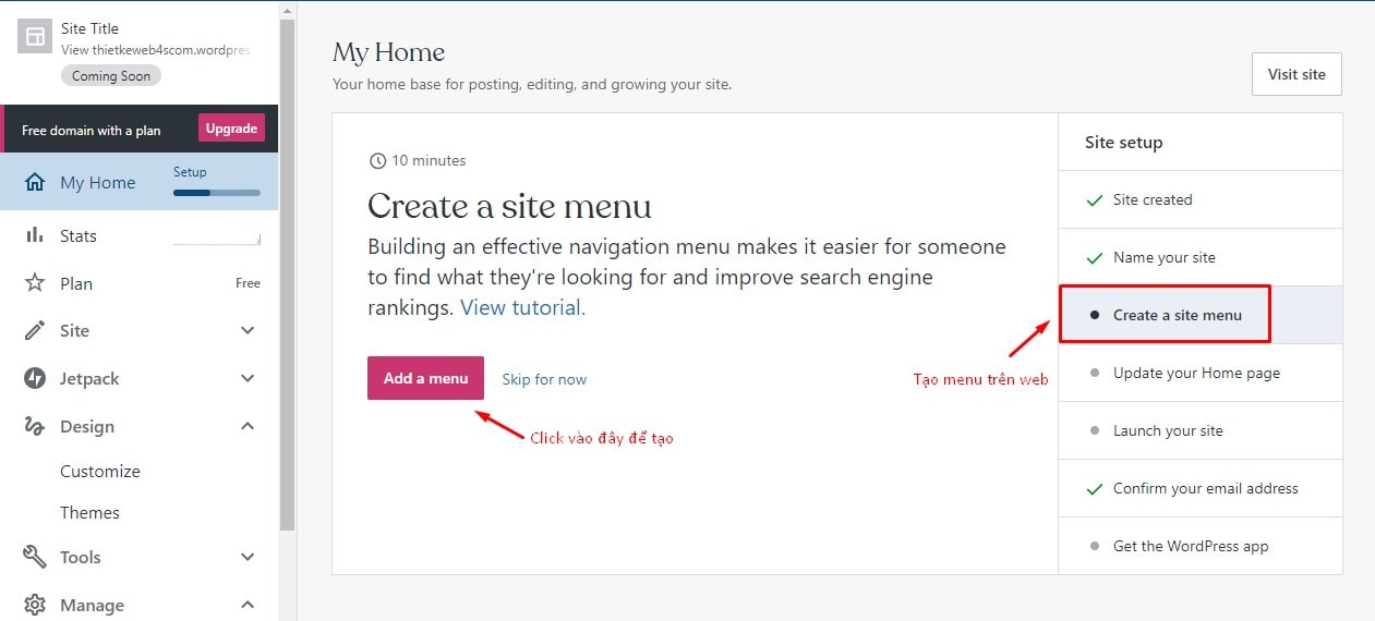 Hướng dẫn cách tạo website bán hàng bằng WordPress miễn phí